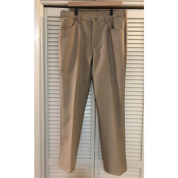 Lee | Pants | Vintage Lee Tan Pants Size 36 X 3 Brown Polyester 60s 70s ...
